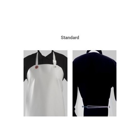 10 tabliers CE PVC 630 microns blanc ou marron pour risques chimiques