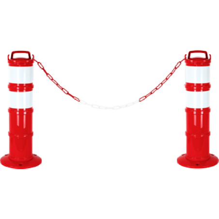 Kit balises modulables de signalisation 2 bandes rétroréfléchissantes ...
